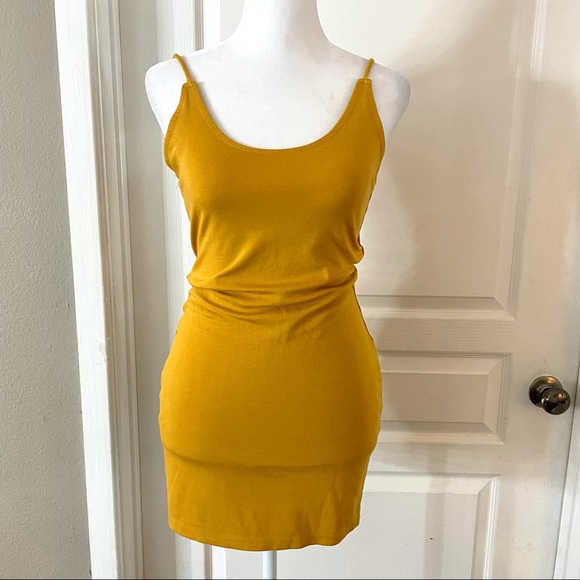 iris | Dresses | Iris Body Con Mustard Dress Last Chance Sell | Poshmark